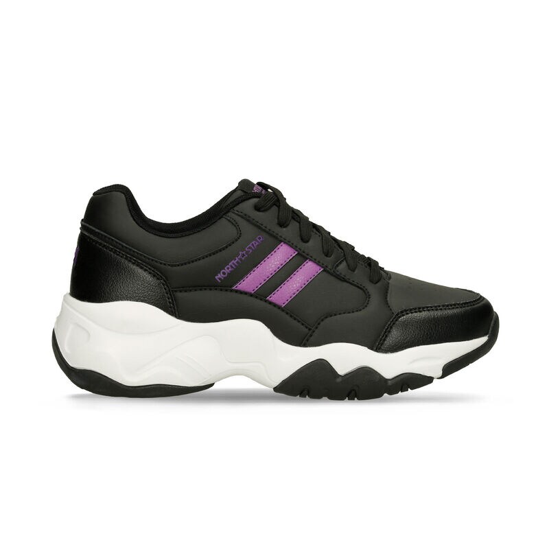 Tenis Para Mujer North Star Negro Isabella Macao, Negro, 541601CC | Bata