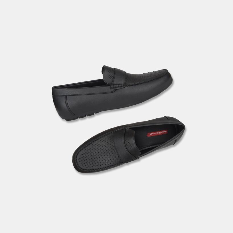 Bata black casual loafer shoes for men | Bata