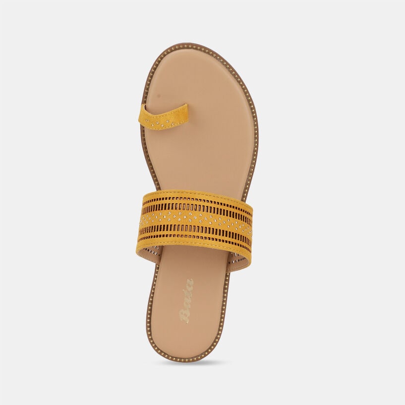 Bata Yellow Chappal For Women | Bata