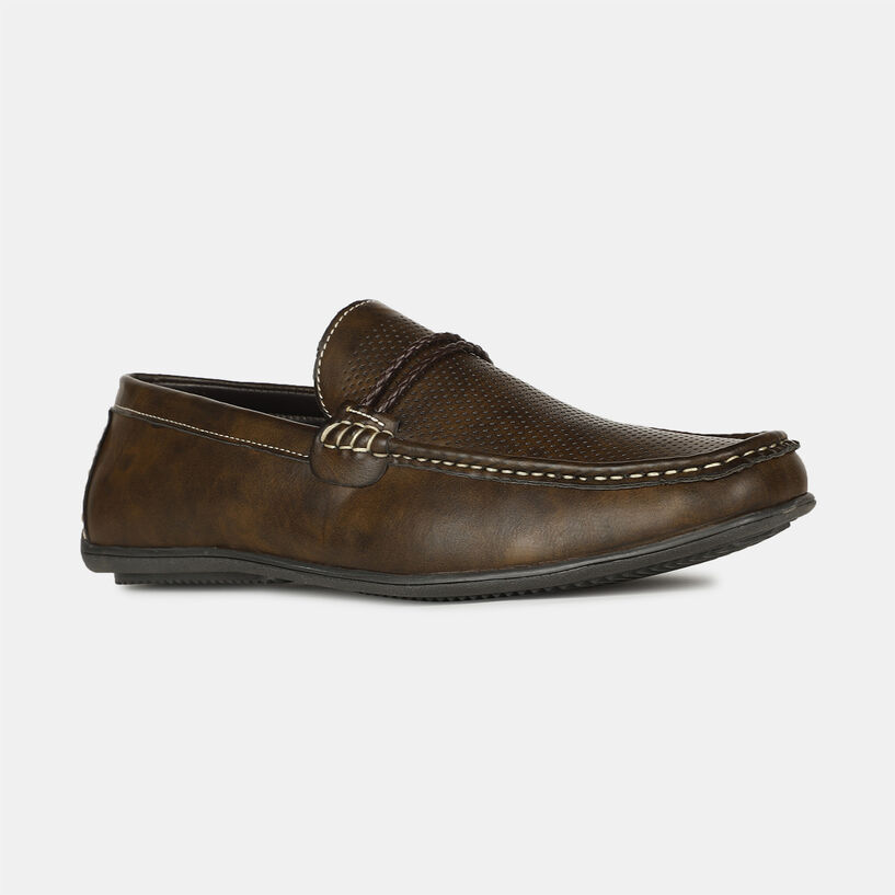 Bata Dark Brown Casual Slip-On Shoes for Men | Bata