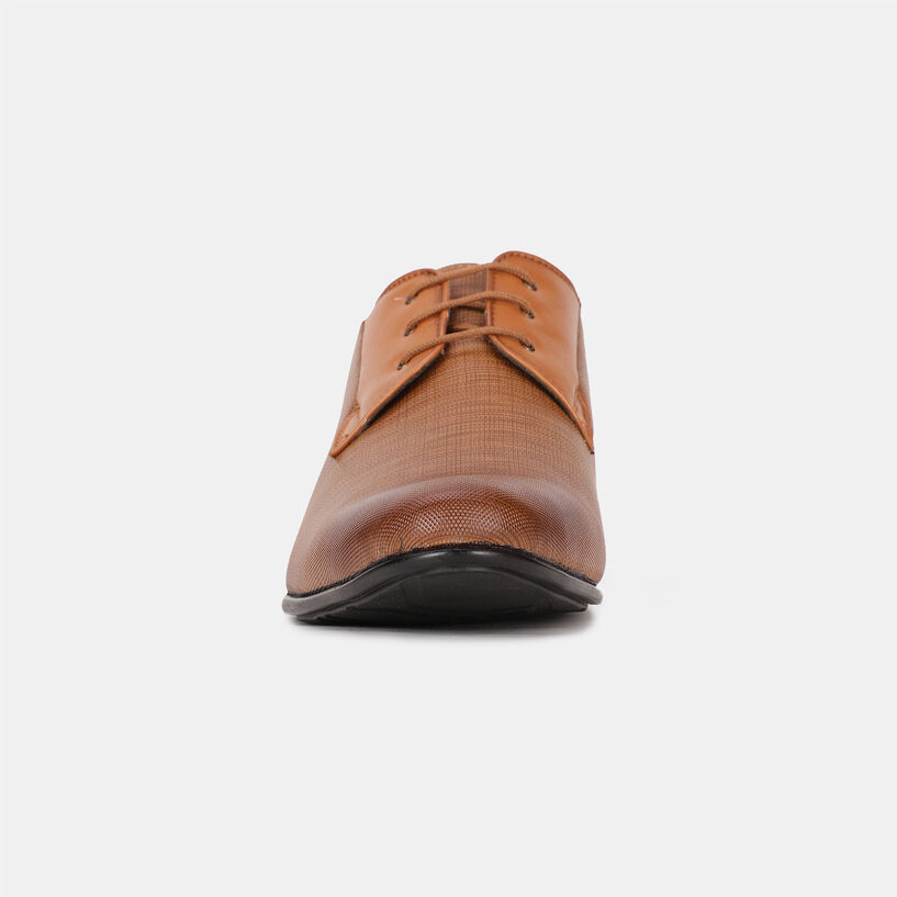 BATA TAN FORMAL DERBY-STYLE SHOES WITH LACE-UP CLOSURE FOR MEN | Bata