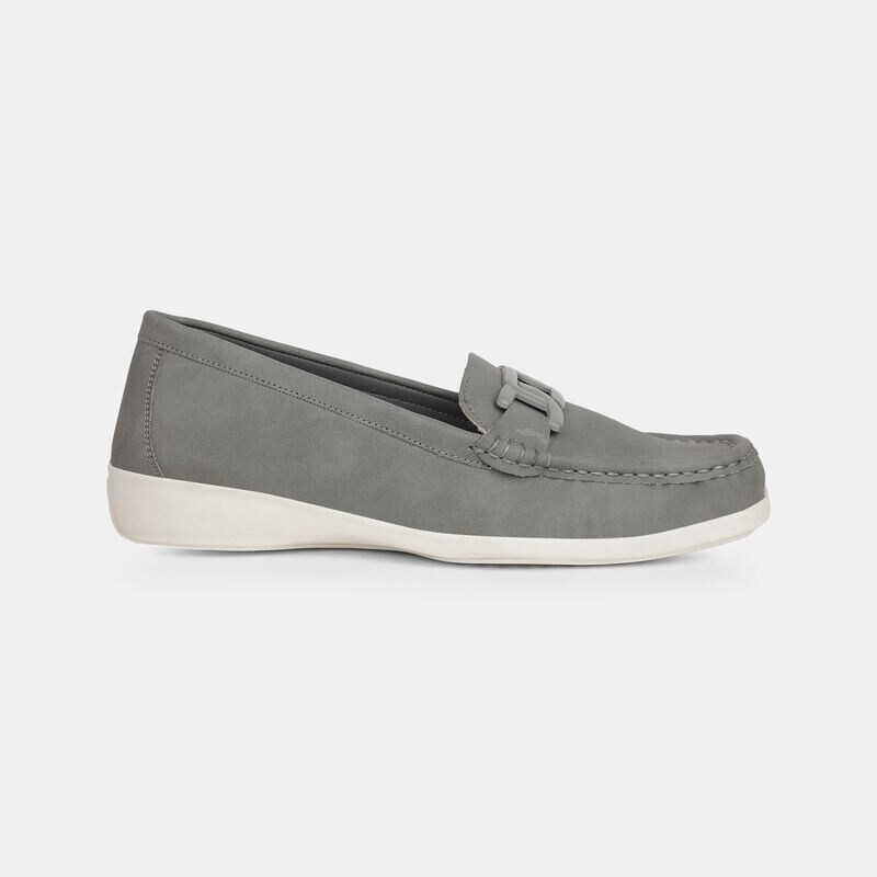 BATA GREY LOAFERS FOR WOMEN | Bata