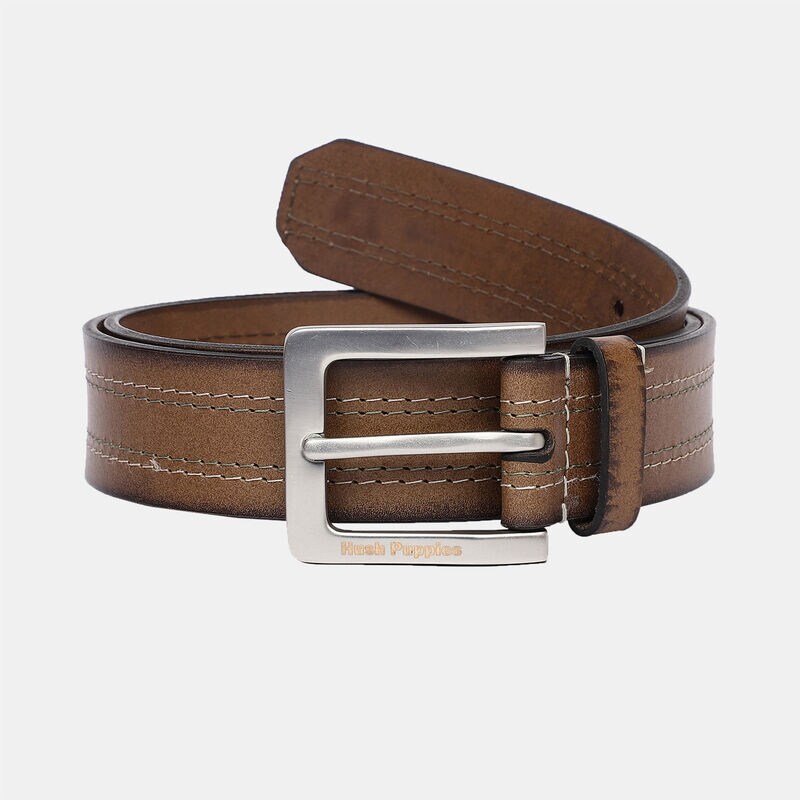 Hush puppies brown leather belt for men | Bata