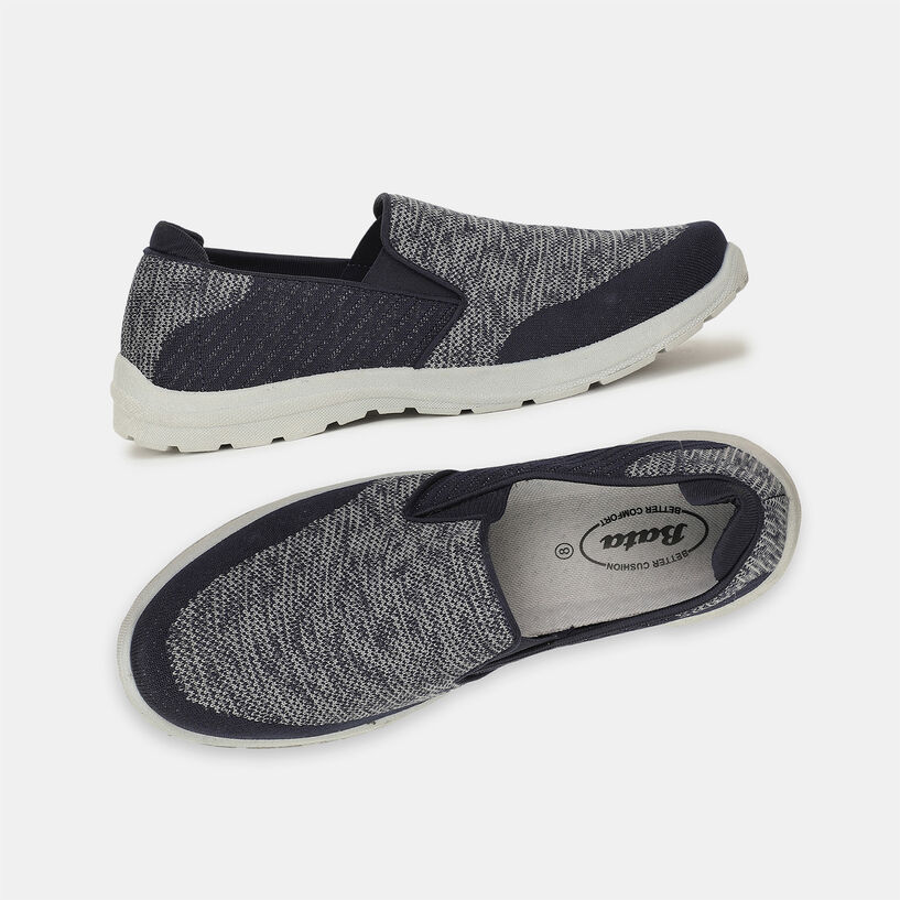 BATA NAVY CASUAL SLIP-ON SHOES FOR MEN | Bata