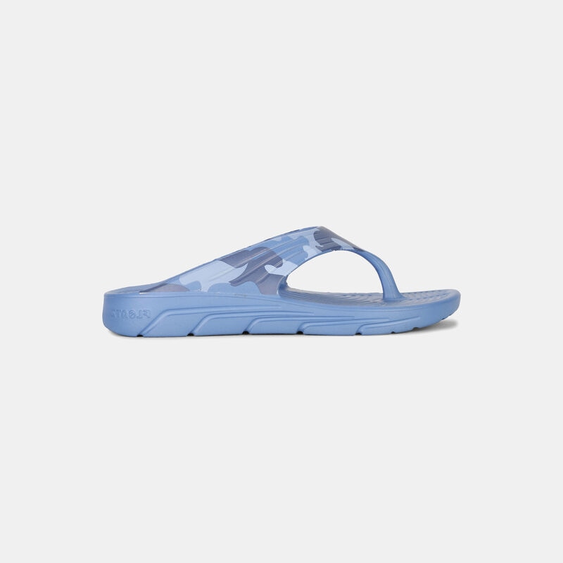 Bata blue printed floatz flip flops for men | Bata
