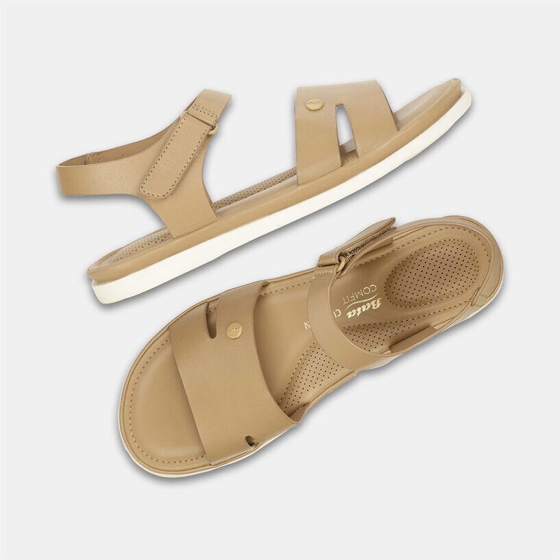 Bata Comfit Brown Sandal For Women | Bata
