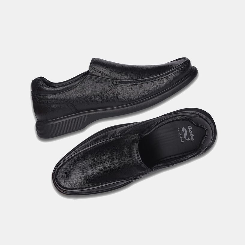 BATA LEATHER FORMAL SLIP-ON SHOES FOR MEN