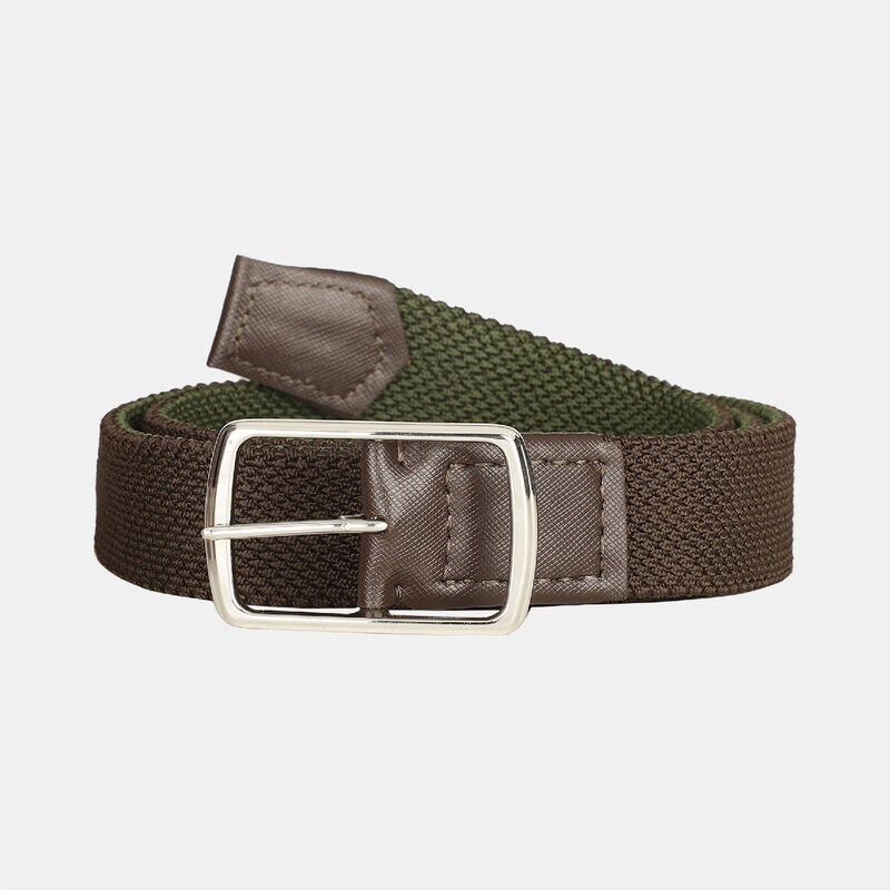 North star olive and brown leather belt for men | Bata