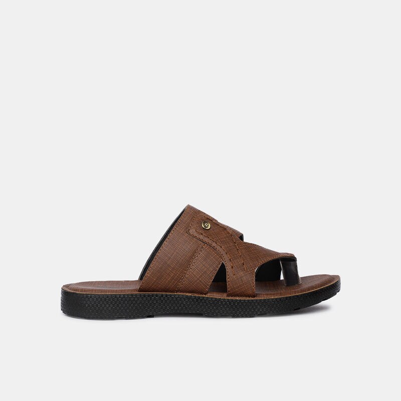 Bata tan casual toe ring slippers for men | Bata