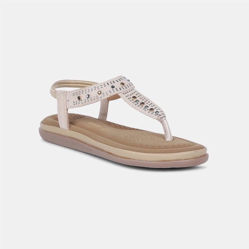 Bata Comfit Beige Sandals For Women | Bata