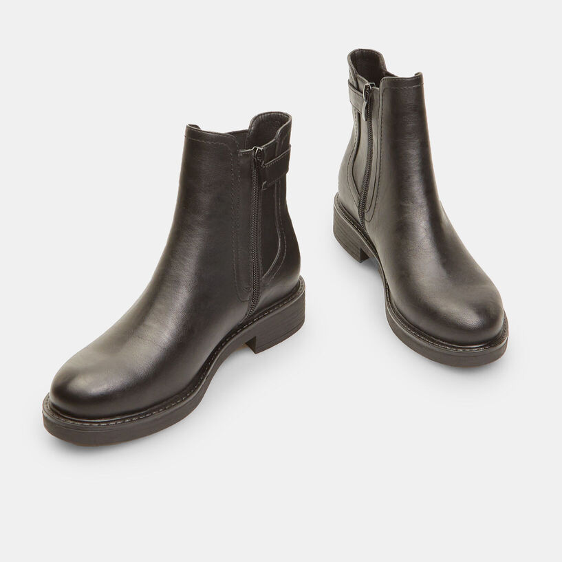 Botines chelsea de mujer efecto piel